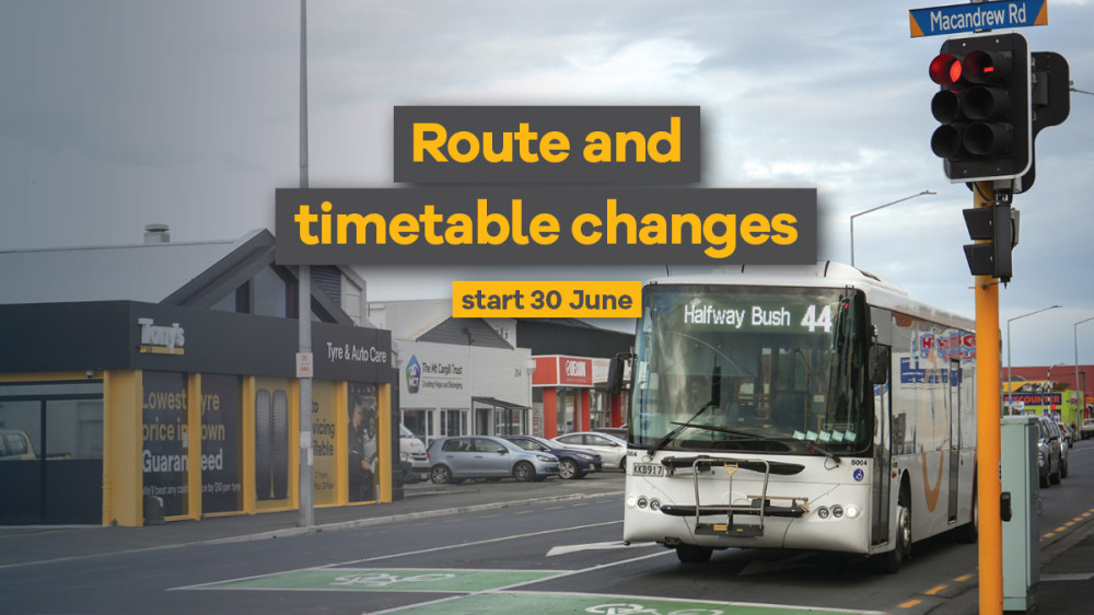 Dunedin bus route changes - Otago Polytechnic